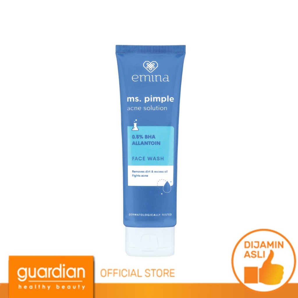 Jual EMINA Ms. Pimple Acne Solution Face Wash 50ml Sabun Cuci Muka Gel ...