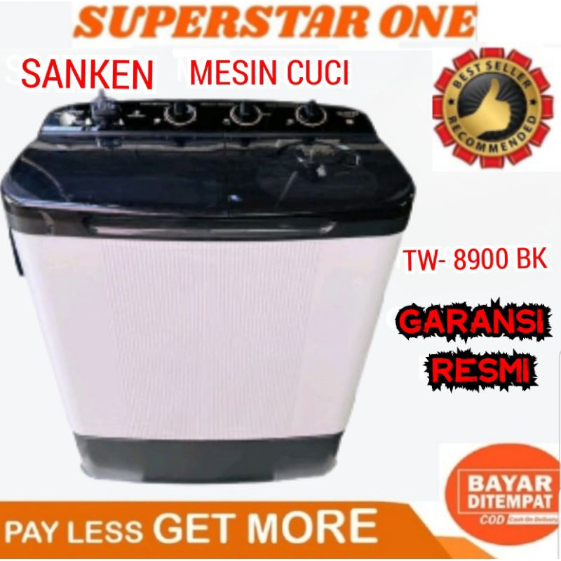 Jual MESIN CUCI SANKEN TW 8900 BK 8KG 2 TABUNG | Shopee Indonesia