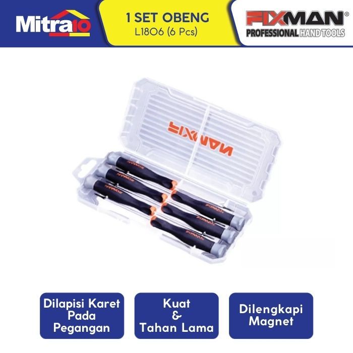 Jual Fixman 1 Set Obeng Presisi L1806 (6 Pcs) | Shopee Indonesia