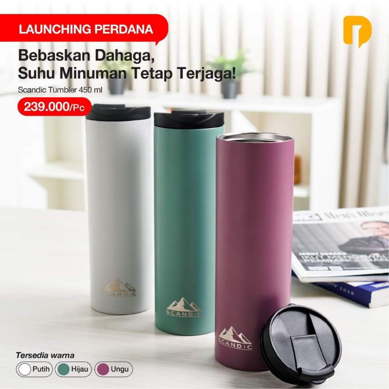 Jual Botol Minum Termos Tumblr Scandic Tumbler 450 ml | Shopee Indonesia