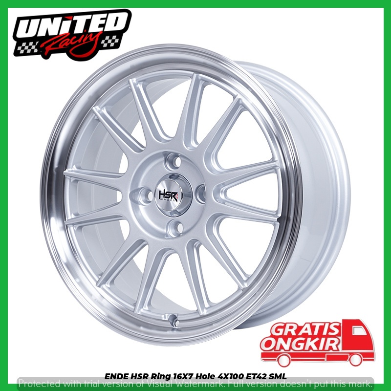 Jual VELG RACING LOOK RING 15 HSR ENDE R15 UNTUK MOBIL BRIO JAZZ SIRION IGNIS SWIFT PCD 4X100 ...