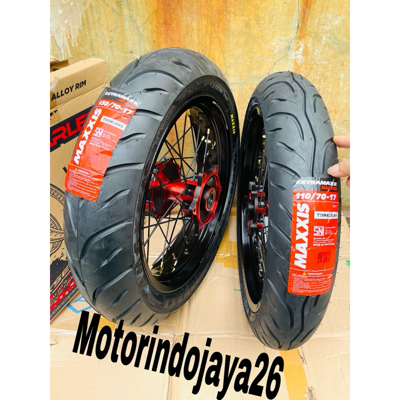 Jual Whellset Velg Ban Supermoto SCARLET CRF 150L wheelset supermoto ...