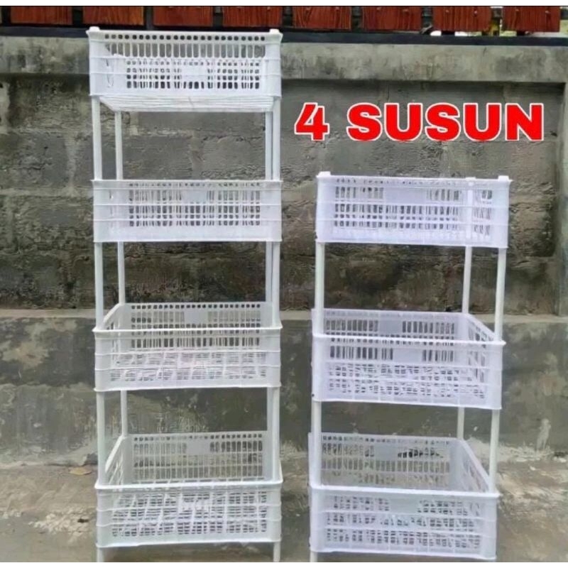 Jual RAK ETALASE WARUNG RAK WARUNG RAK KERANJANG SUSUN | Shopee Indonesia