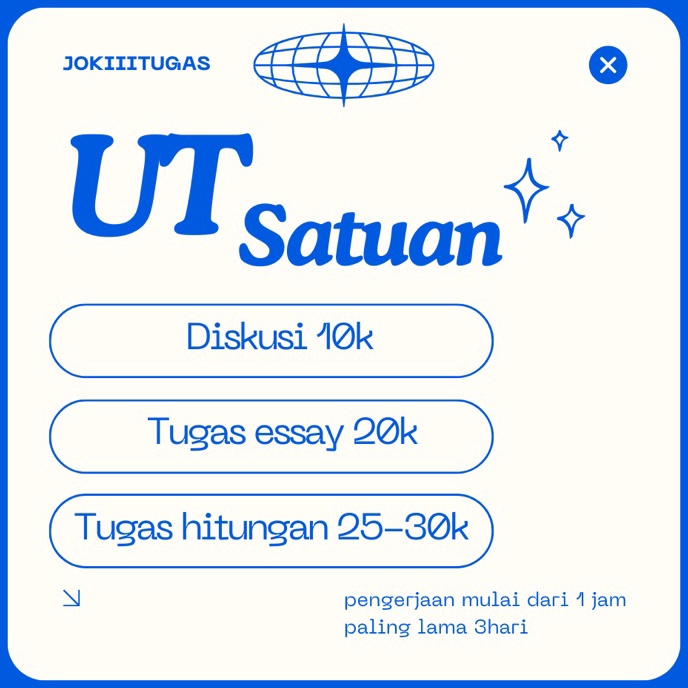 Jual NEW PRODUCT Almet UT Tugas Diskusi UT Universitas Terbuka | Shopee ...