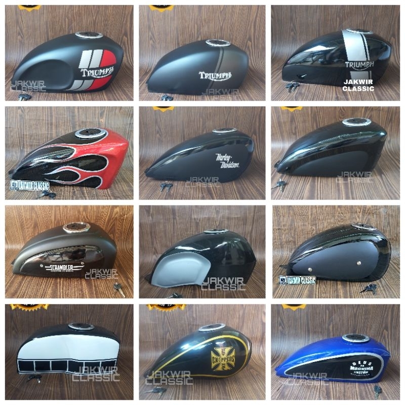 Jual Tangki Custom Japstyle Triumph Scrambler Bobber Bratstyle Chopper ...