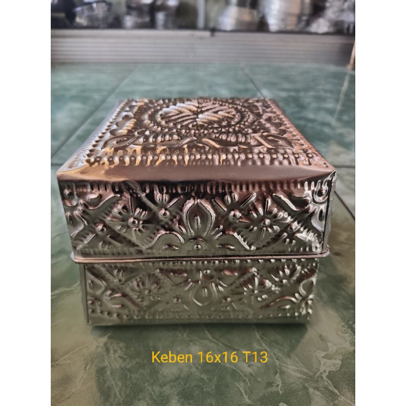 Jual souvenir kotak / keben aluminium uk 16.22.28cm | Shopee Indonesia
