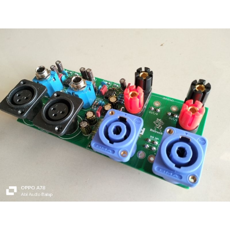 Jual kit panel belakang input balance untuk plat bok power amplifier CA 5,10,20,30 spekon BMA ...