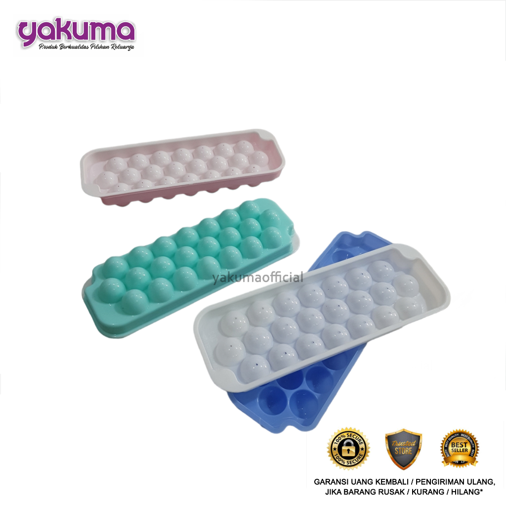 Jual CETAKAN ES BALL TRAY AGAR BULAT BOLA TELUR PUYUH ICE PUDDING ...