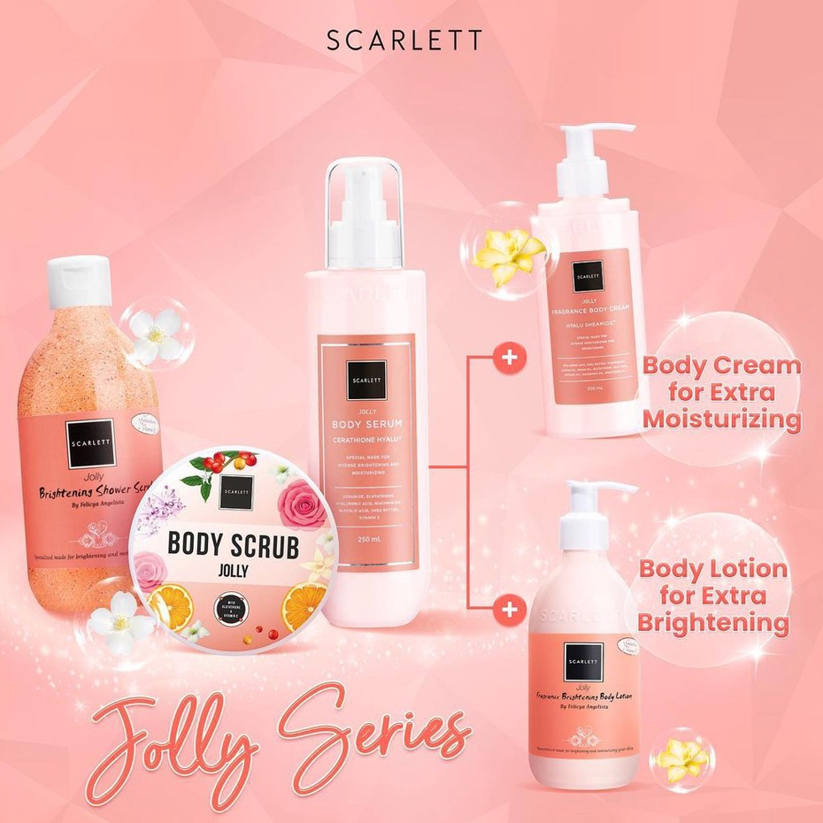 Jual SCARLETT WHITENING Jolly Series || Body Cream | Body Lotion | Body ...