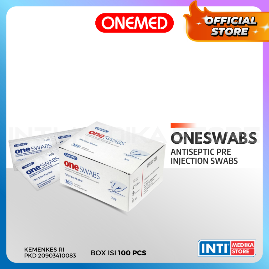 Jual ONEMED - Tisu Alkohol ONESWAB | Alcohol Tissue Antiseptik One Swab ...