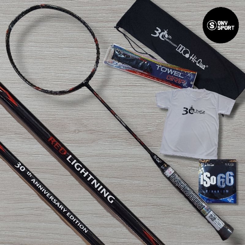 Jual RAKET HIQUA BADMINTON LIGHTNING 30TH ANNIVERSARY HIQUA NEW TERBARU ...