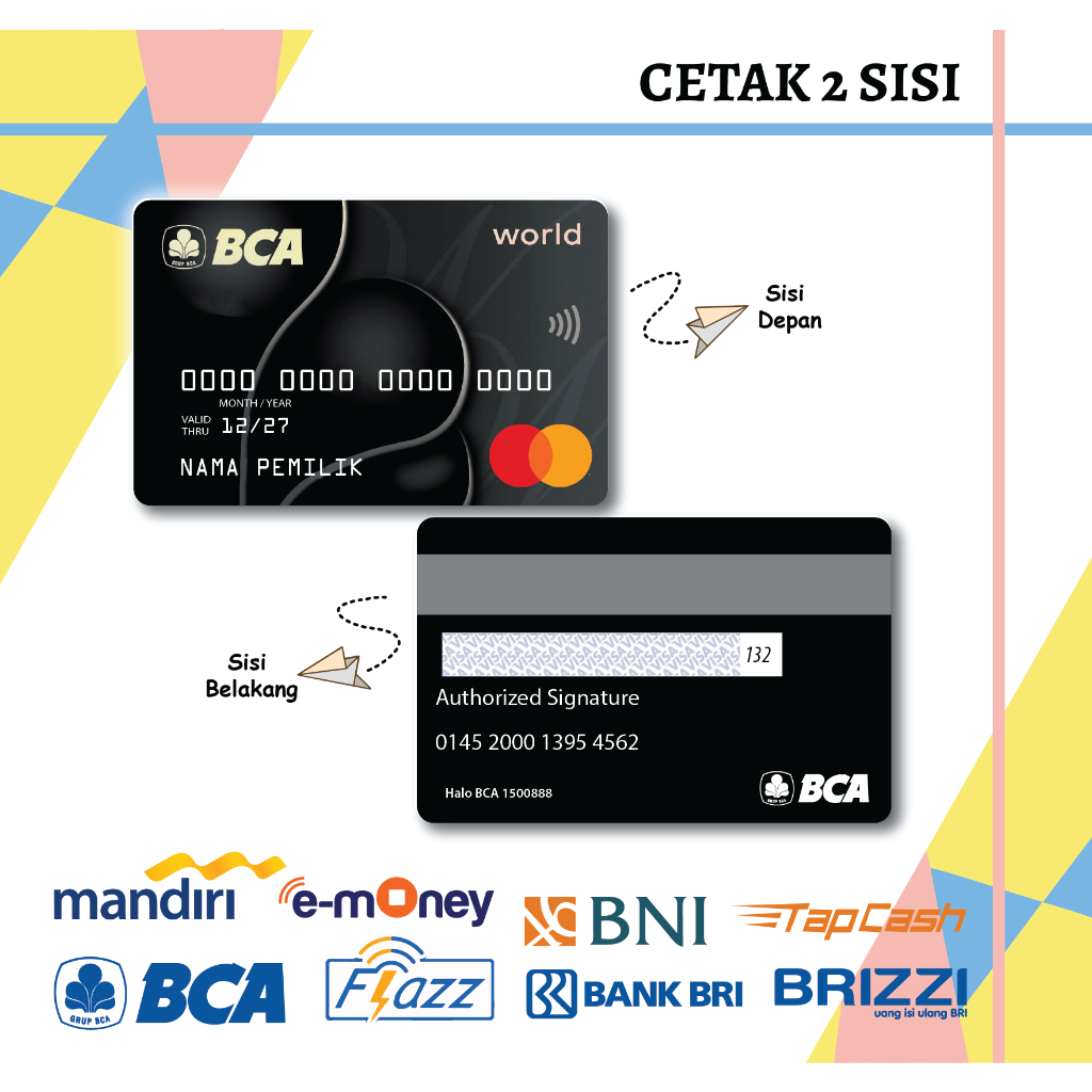 Jual KARTU EMONEY DEBIT BCA BLACK CARD E MONEY MANDIRI FLAZZ BCA GEN 2 ...
