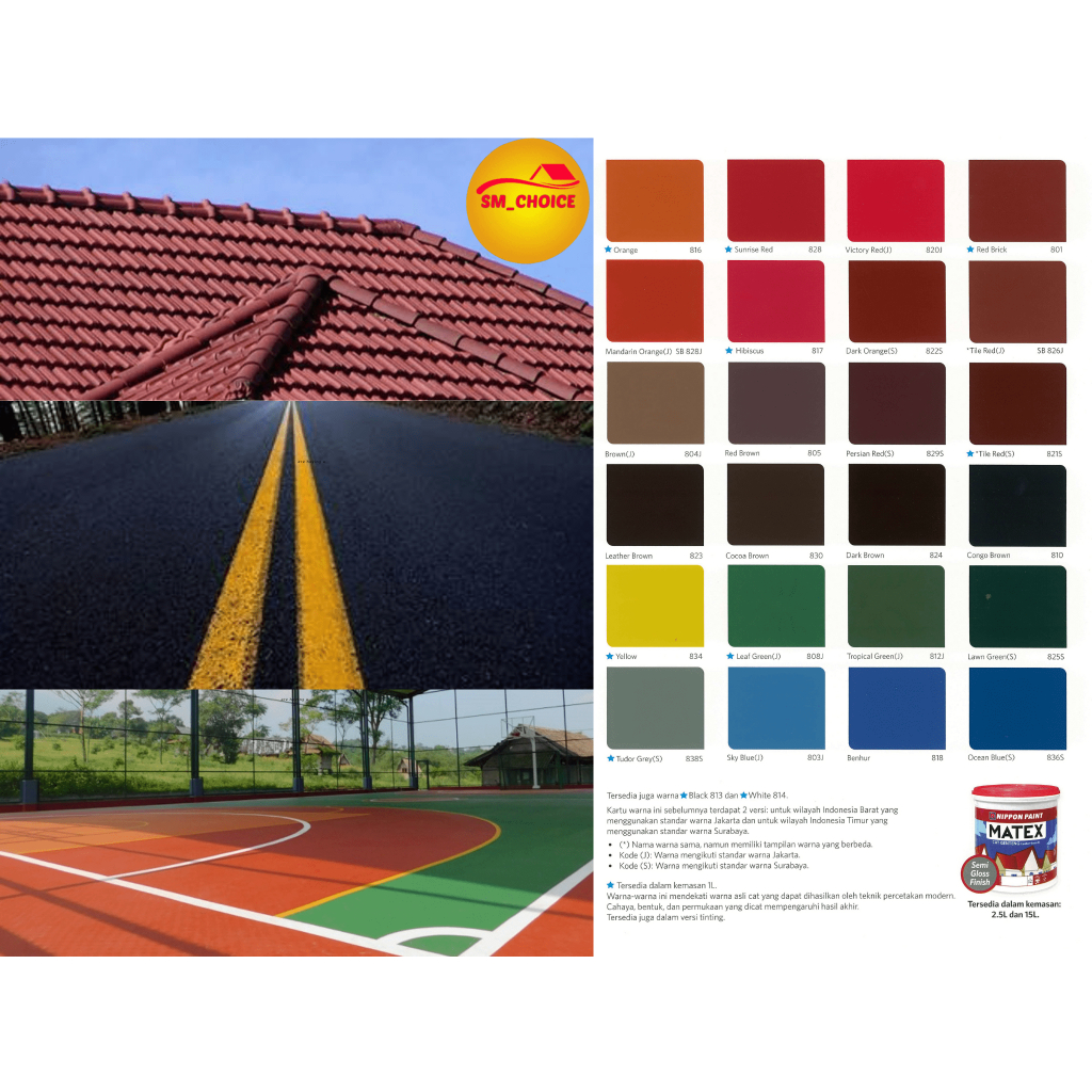 Jual CAT GENTENG MATEX NIPPON PAINT CAT GENTENG 2,5LT MATEX CAT GENTENG ...