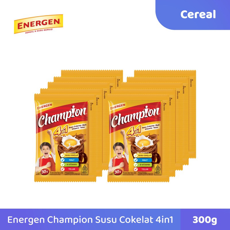 Jual Energen Champion isi 10 sachet 30 gram / Susu Champion by Energen ...
