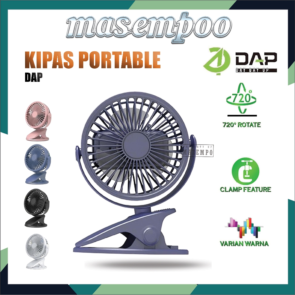 Jual DAP Kipas Angin Mini JEPIT Portable Hand Fan Clip 2000 Mah D B01 ...