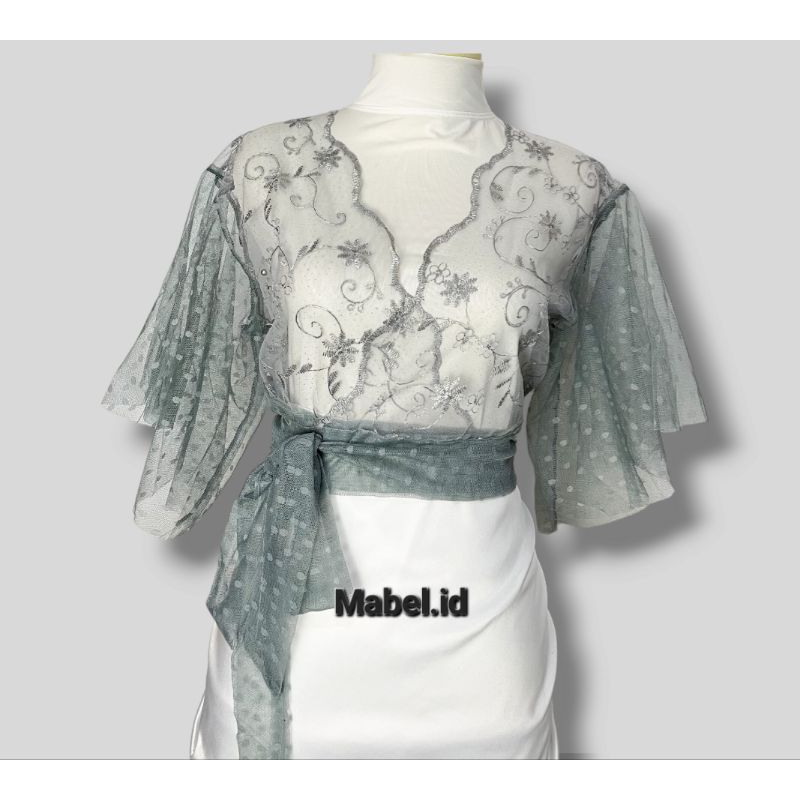 Jual Outer Brukat Crop Ikat | Kebaya Modern | Shopee Indonesia