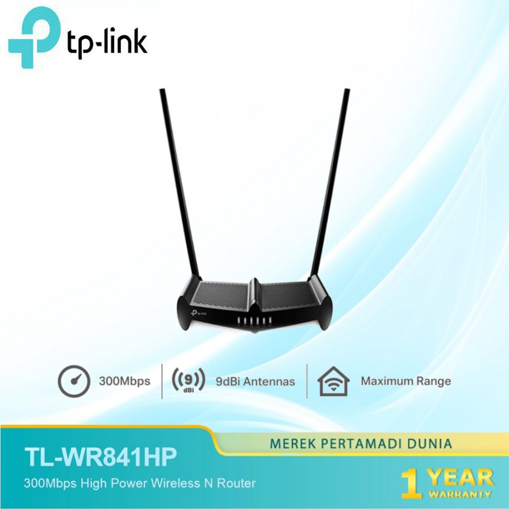 Jual TP-Link TL-WR841HP 300Mbps Highw Power Wireless N Router - Black ...