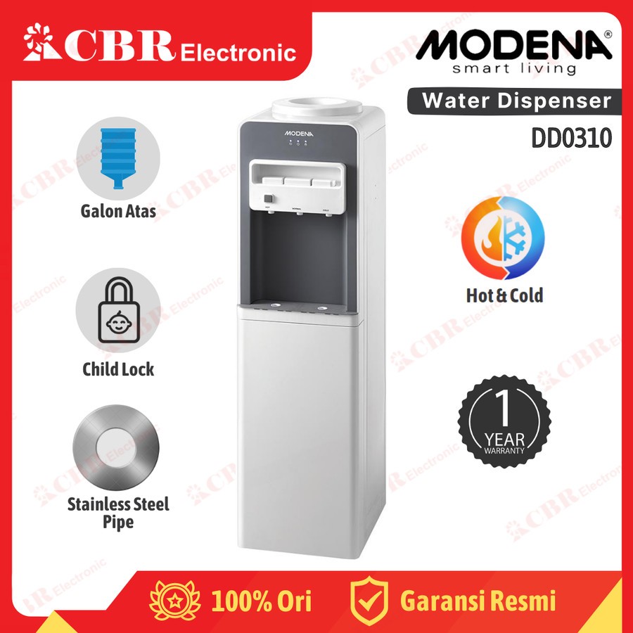 Jual Dispenser Air MODENA Galon Atas DD 0310 | Shopee Indonesia