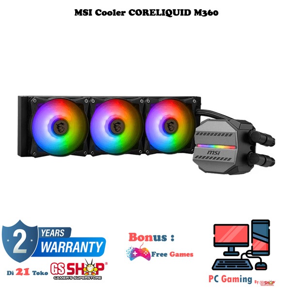 Jual MSI Cooler CORELIQUID M360 | Shopee Indonesia