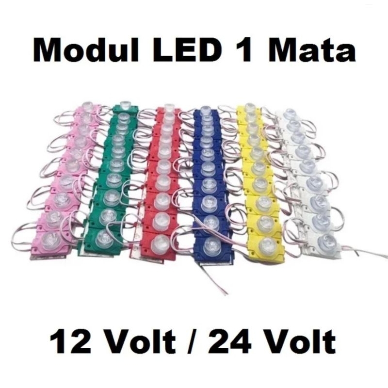 Jual Lampu Kolong Modul 1 LED Mata Besar 12 - 24 Volt COB Plasma Truk Bus Fuso Canter Tronton ...