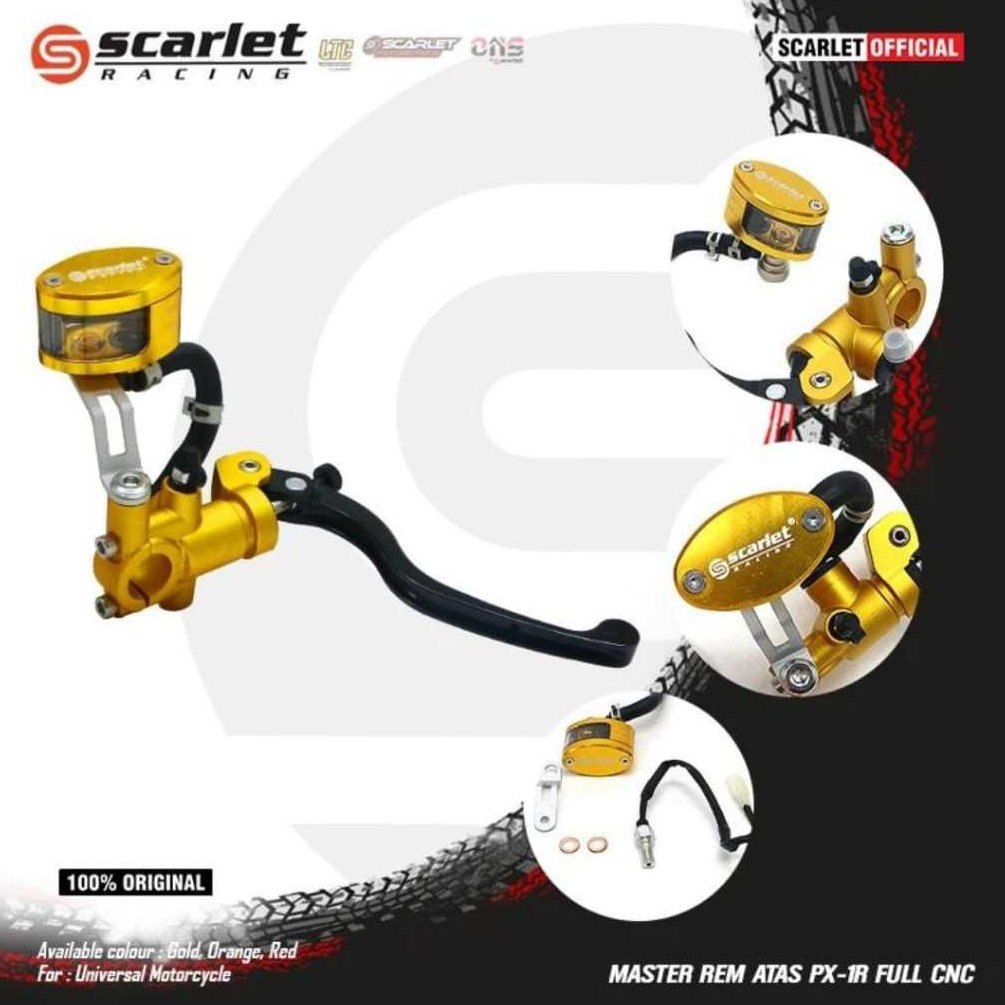 Jual MASTER REM TABUNG SCARLET KANAN BLACK/GOLD - ORIGINAL SCARLET ...