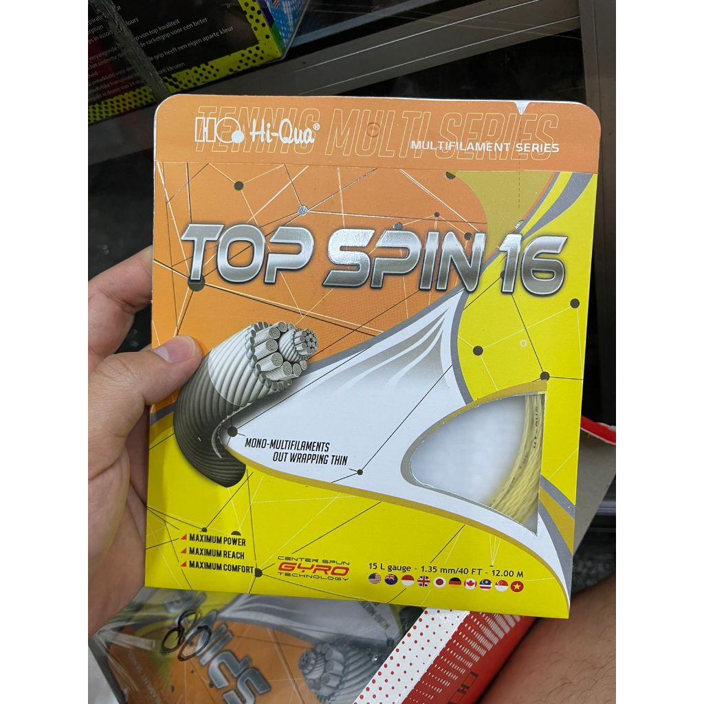 Jual Senar Raket Tenis / Tennis String HI-QUA / HIQUA TOP SPIN 16 ...