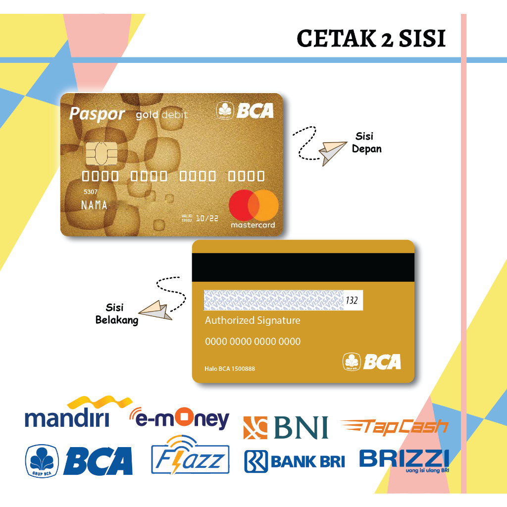 Jual KARTU EMONEY ETOLL DEBIT BCA CARD PASPOR GOLD KREDIT MANDIRI FLAZZ ...