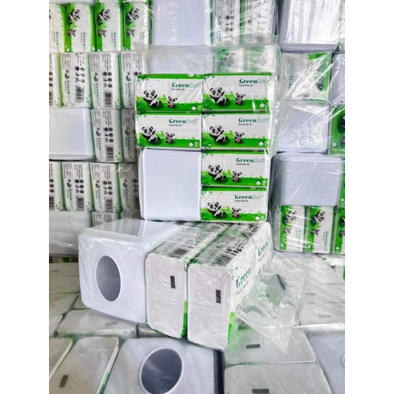 Jual TISSU GREEN SOFT FACIAL POP UP ISI 130 Lembar (2ply) + FREE KOTAK ...
