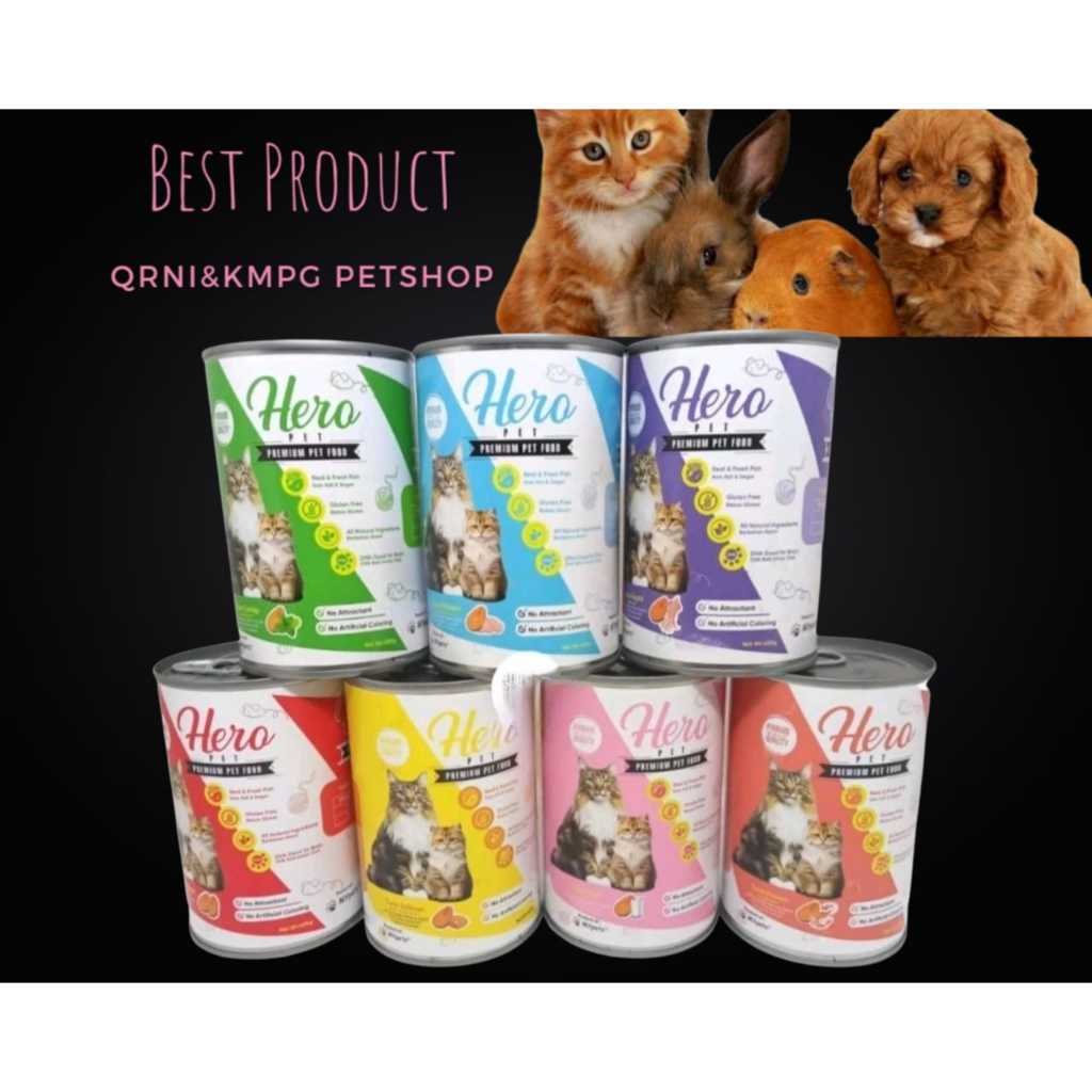 Jual HERO KALENG Premium Pet Food 400 Gr / Makanan Basah Hewan Kucing ...