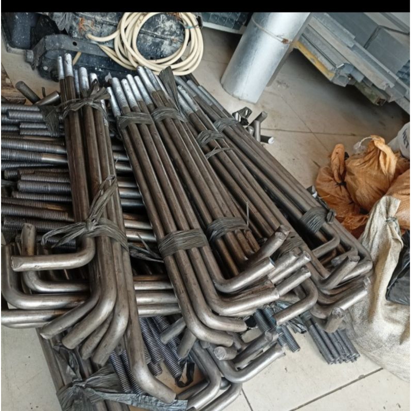 Jual besi angkur st41 m19 x 50cm (2 mur 1 ring) harga per batang ...