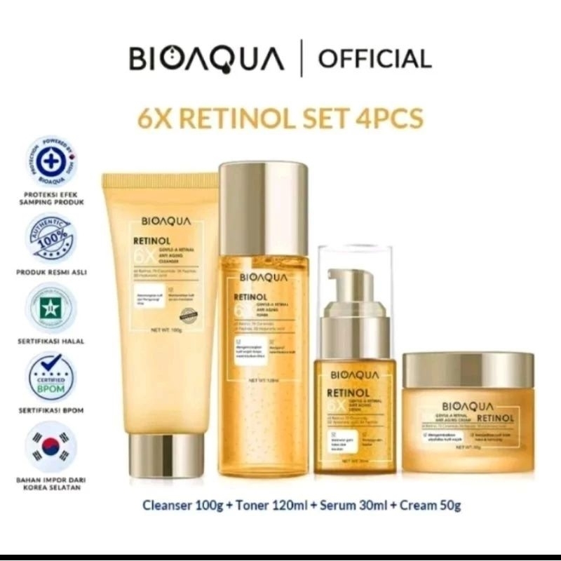 Jual Bioaqua Retinol Series ANTI AGING | Shopee Indonesia