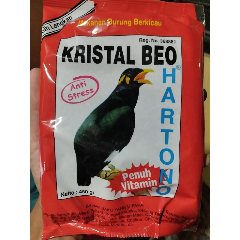 Jual kroto kristal beo HARTONO makanan burung bernutrisi tinggi untuk ...