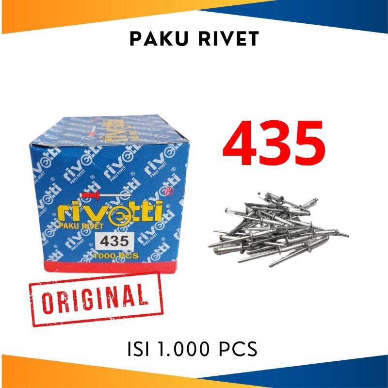 Jual Paku Rivet 435 isi 1000 pcs | Shopee Indonesia