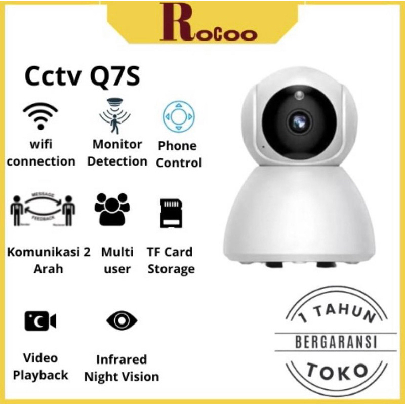 Jual WIFI CCTV IP CAMER snowman Q7S/KAMERA CCTV SNOWMAN Q7S FULL HD ...