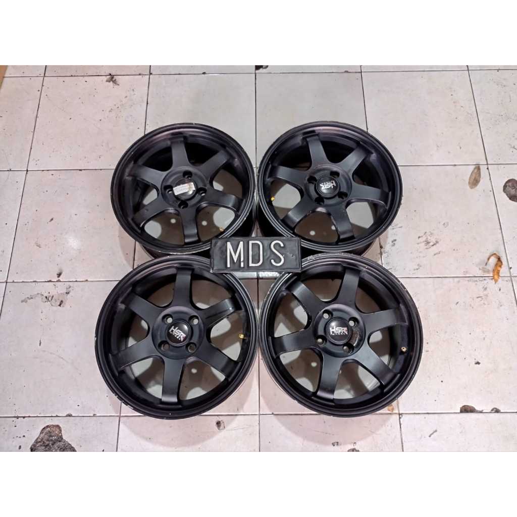 Jual Velg seken TE37 R15x7 PCD 4x100 Black | Shopee Indonesia