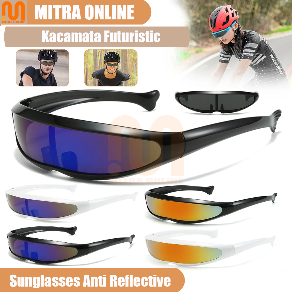 Jual TRAFA Kacamata Pria Futuristic Sunglasses Anti-Reflective UV400 ...