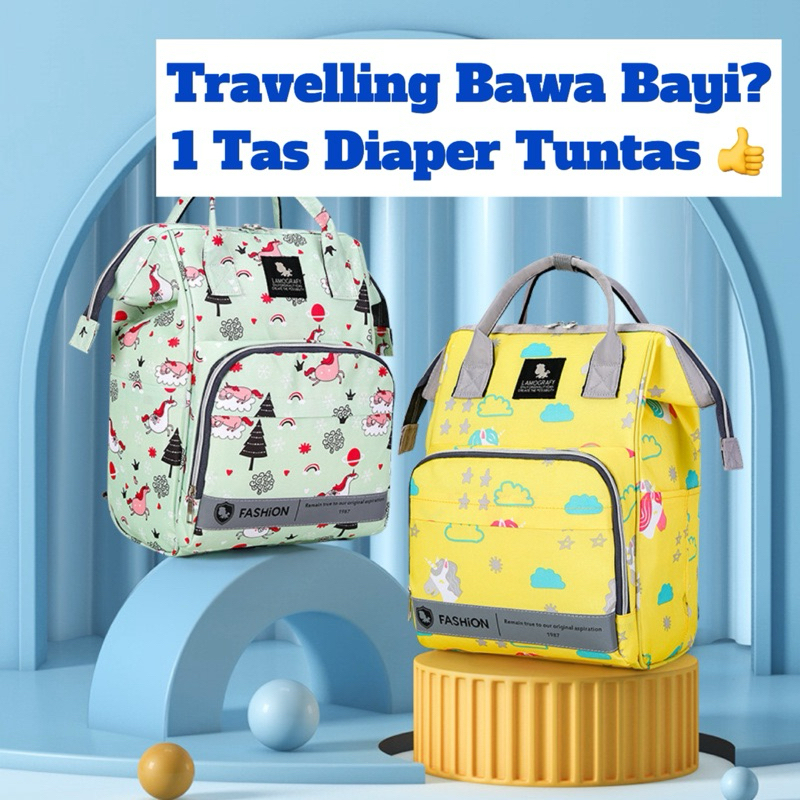 Jual TAS BAYI 6028 - RANSEL BAYI “LAMOGRAFY” Tas Perlengkapan Travel ...