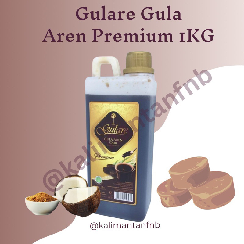 Jual Gula Aren Cair / Brown Sugar Syrup Gulare 1,3kg | Shopee Indonesia