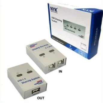 Jual nyk auto switch printer usb sharing 2 port 1 Printer 2 PC | Shopee Indonesia
