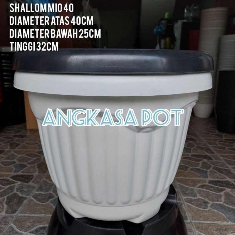 Jual Pot bunga SHALLOM MIO 40 Pot model belimbing Pot besar tebal kuat ...