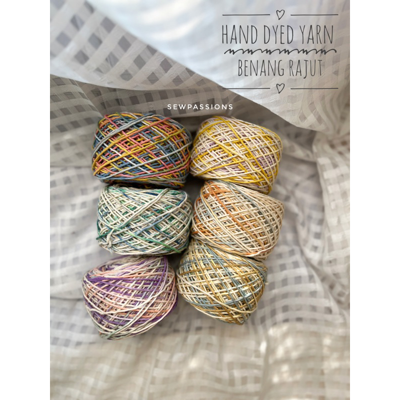 Jual Benang Katun Rajut (Handdyed Cotton Yarn) | Shopee Indonesia