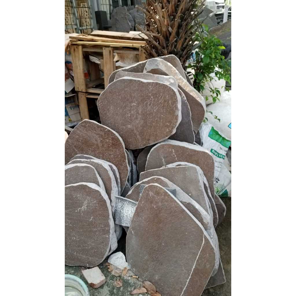 Jual Batu Alam Lempeng Bukit Tebal 5 cm | Shopee Indonesia