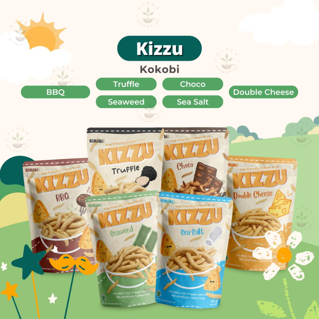 Jual Kokobi KIZZU Kids Cheese Stick - Stik Keju Snack Anak - Cemilan ...