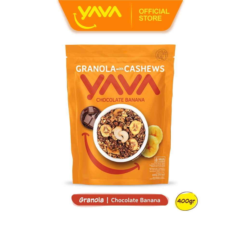 Jual Camilan Cashew Yava Coconut Banana & Chocolate Vanilla 400 Gram ...