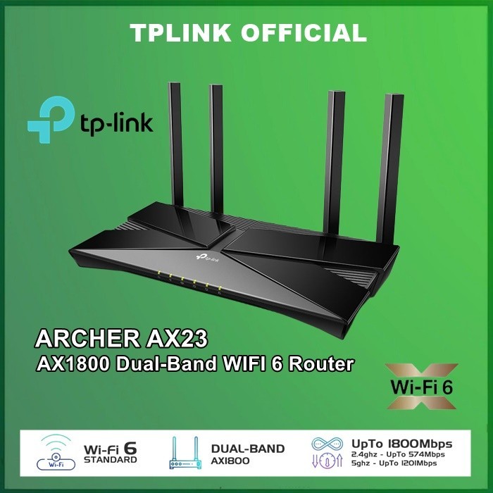 Jual TP-LINK Archer AX23 AX1800 Dual-Band Wi-Fi 6 Router Tplink AX 23 ...