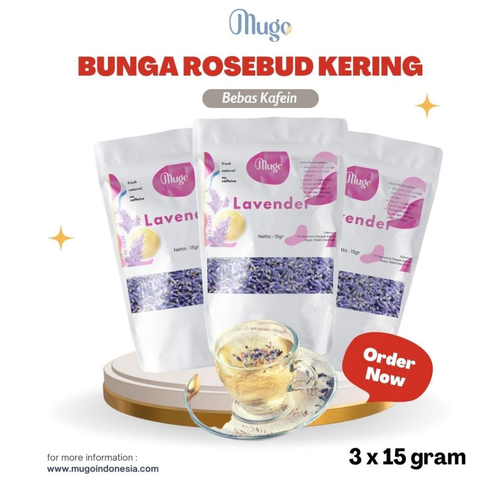 Jual Paket 3pcs Dried Lavender Tea| Teh Bunga Lavender Wangi Premium ...