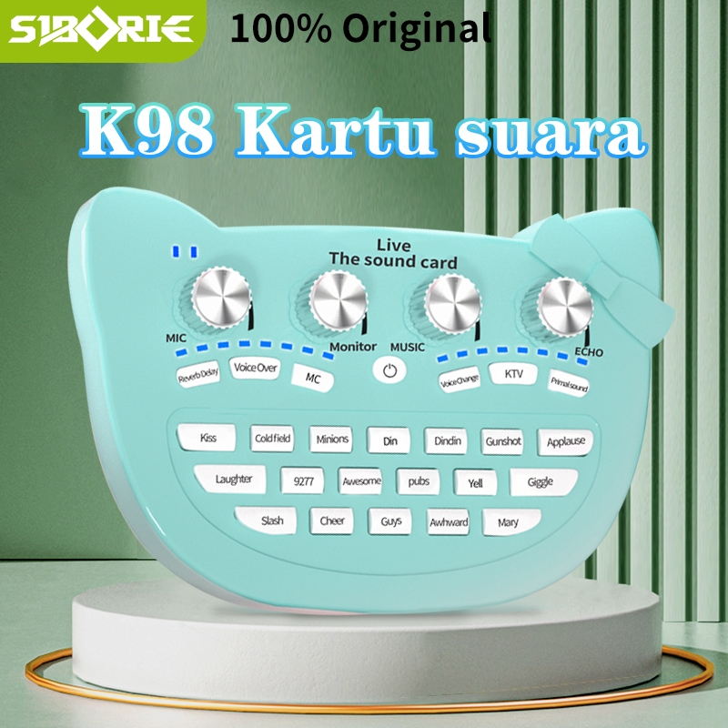 Jual Siborie K98 soundcard lucu merah muda putri KT kucing kartu suara ...