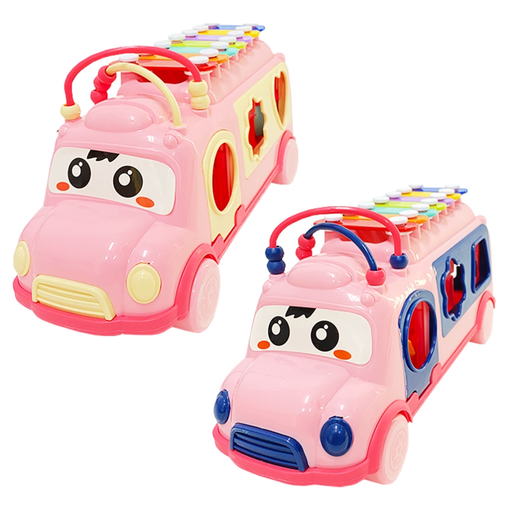 Jual Mainan Bus Xylophone Mobil / Mainan 3in1 Musik/ Sorting Bentuk dan ...