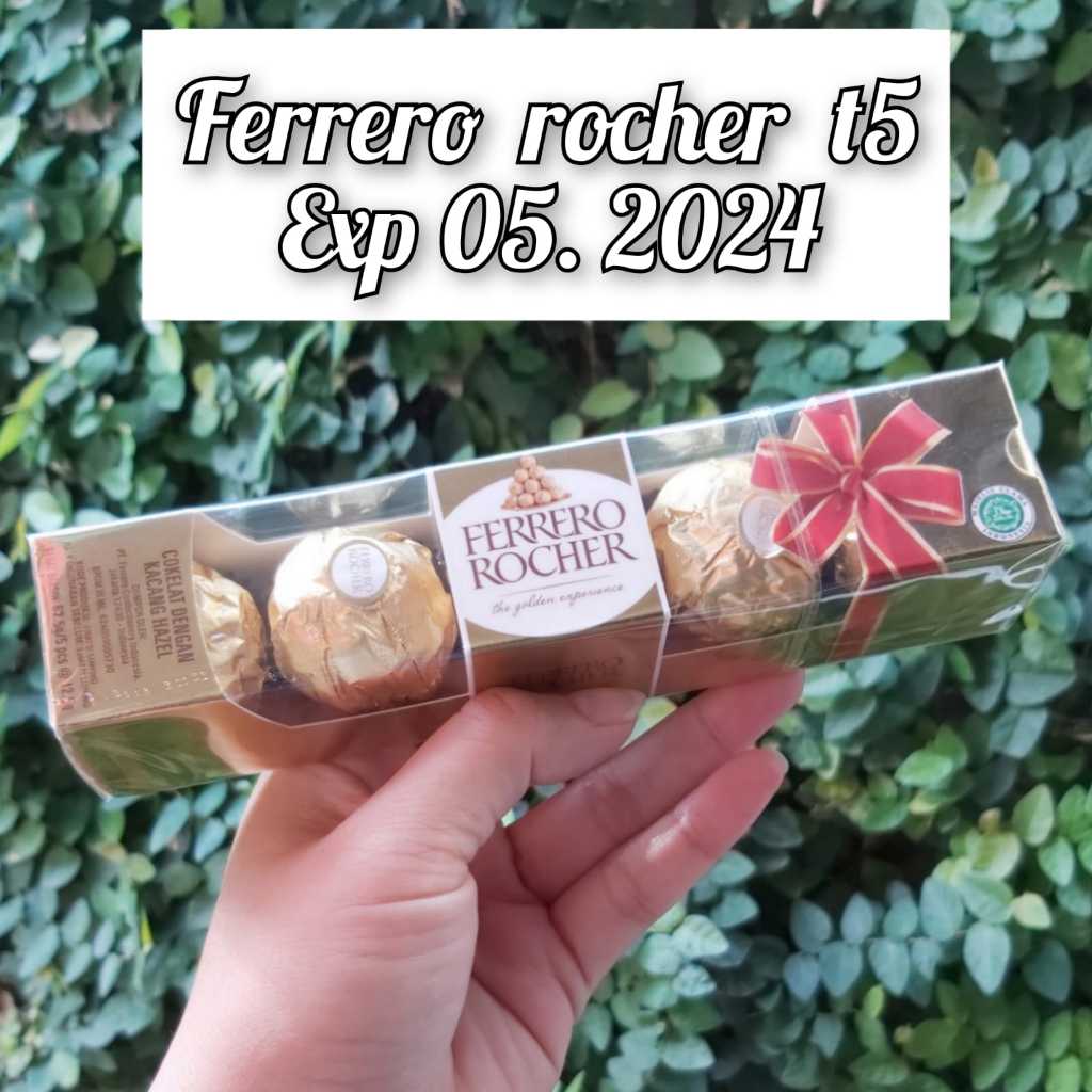Jual Cokelat Coklat Ferrero Rocher T5 isi 5 Chocolate ferrero isi 5 ...