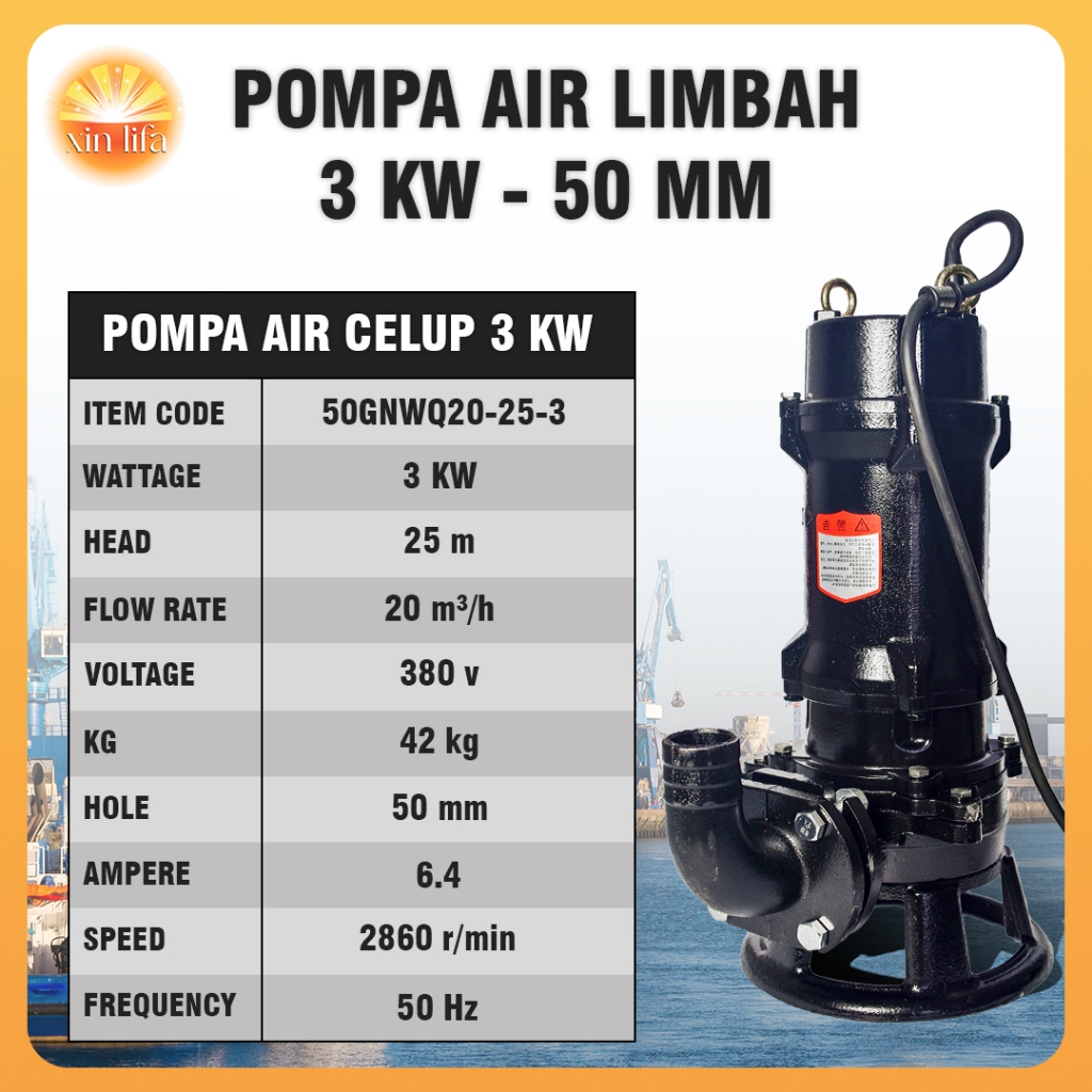 Jual Pompa Air Celup Limbah – Pompa Celup Pemotongan pompa hisap lumpur ...